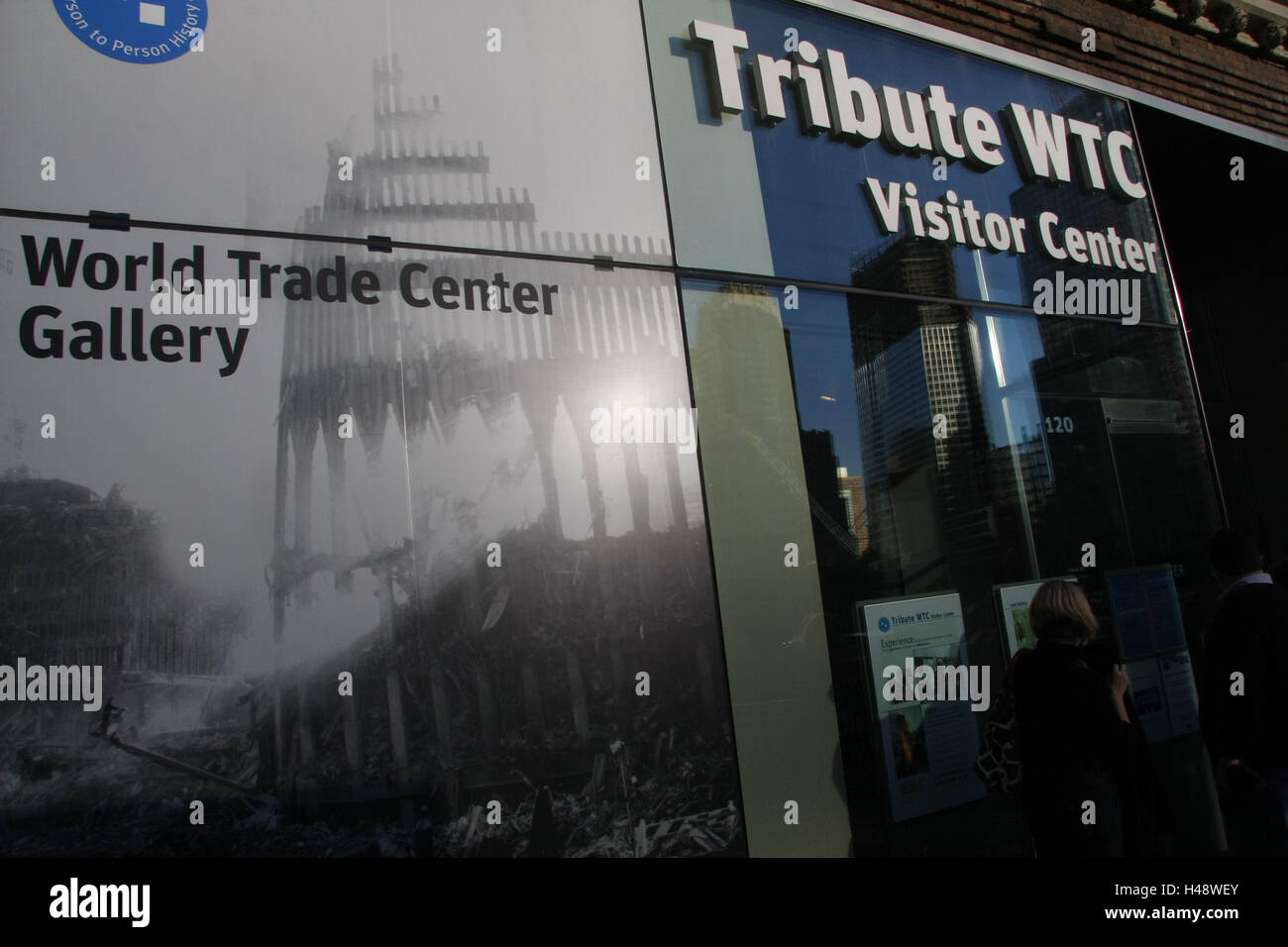 The USA, New York city, Manhattan, tribute WTC, Visitor centre, North ...