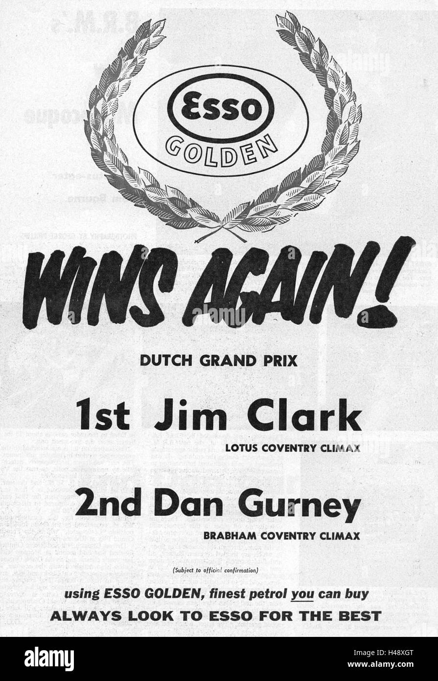 Esso Advert Stock Photos & Esso Advert Stock Images - Alamy