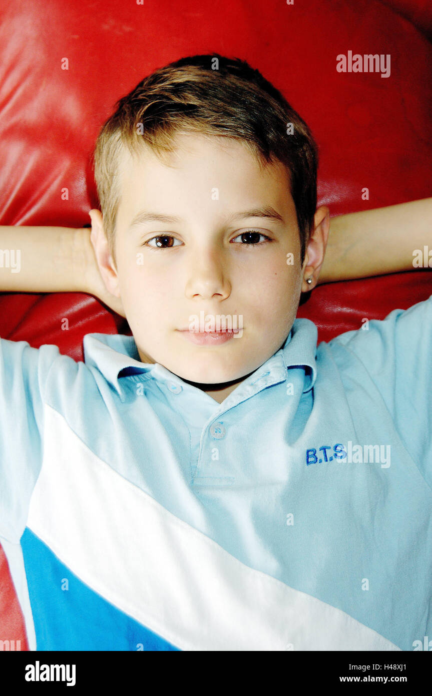 Boy, lie, recreation, portrait, person, child, teenager, teenager's boy ...