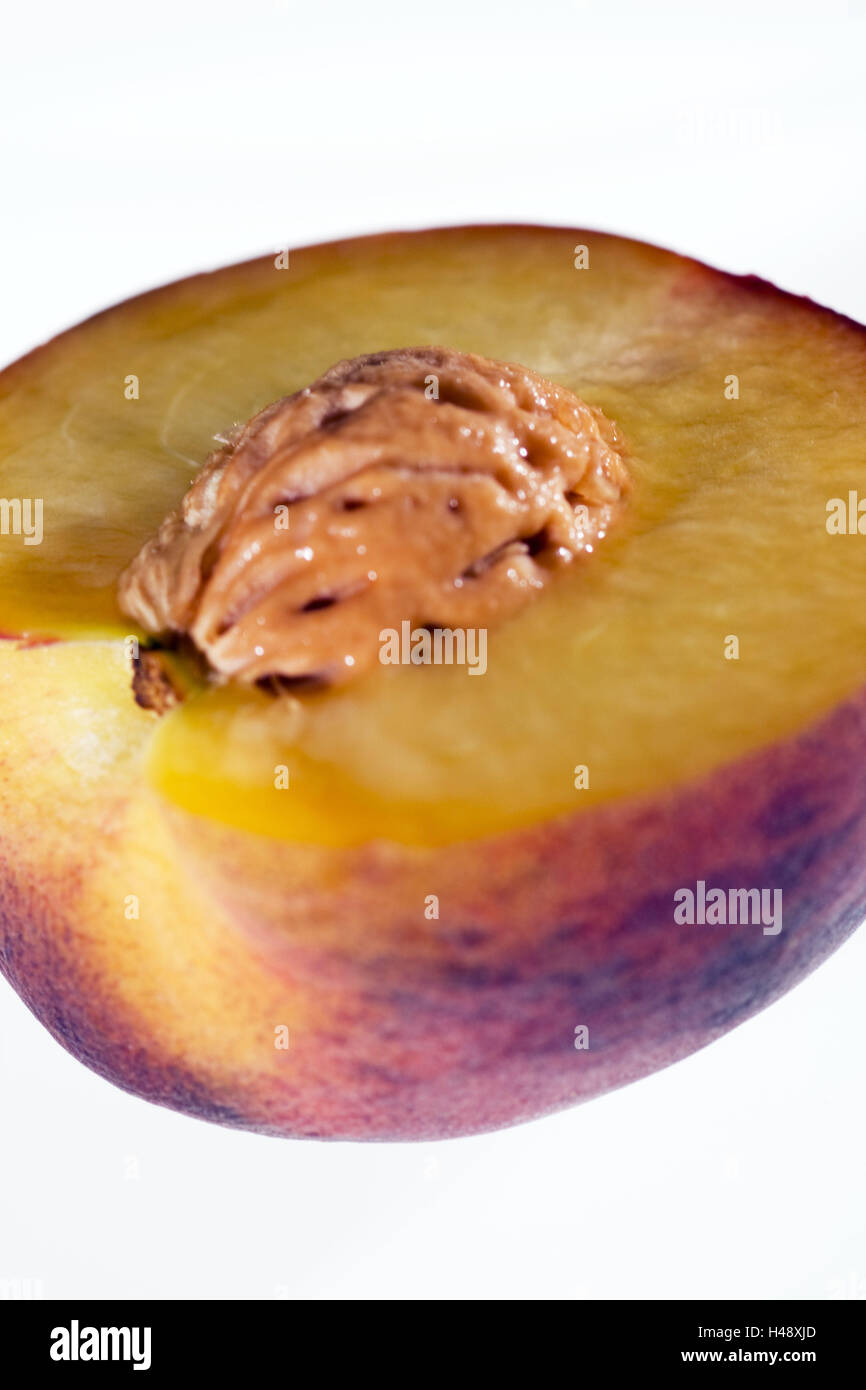 Peach, halves, Food, fruit, stone fruit, fruits, ripe, sweetly, juicy ...