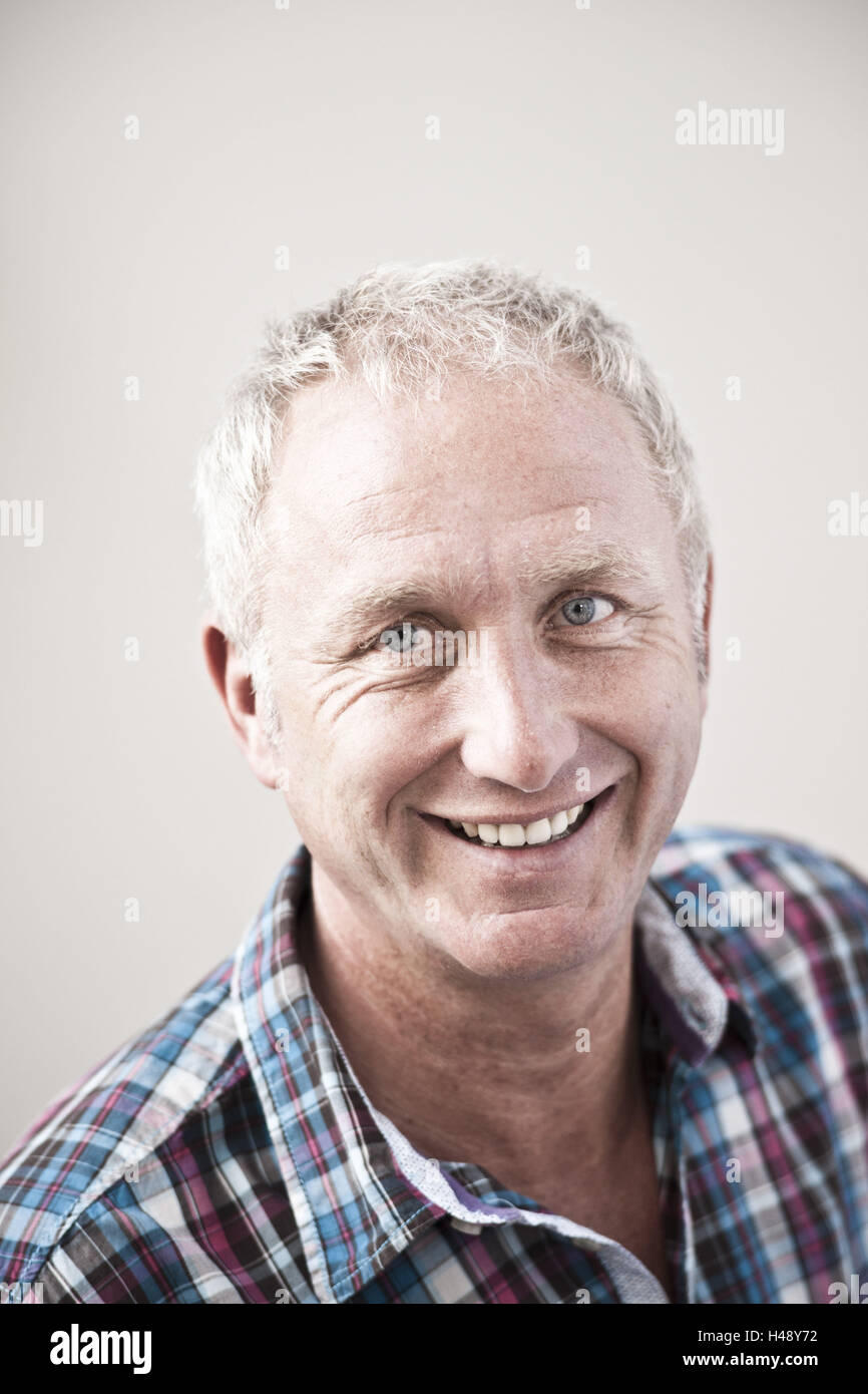 Man, smile, portrait Stock Photo - Alamy