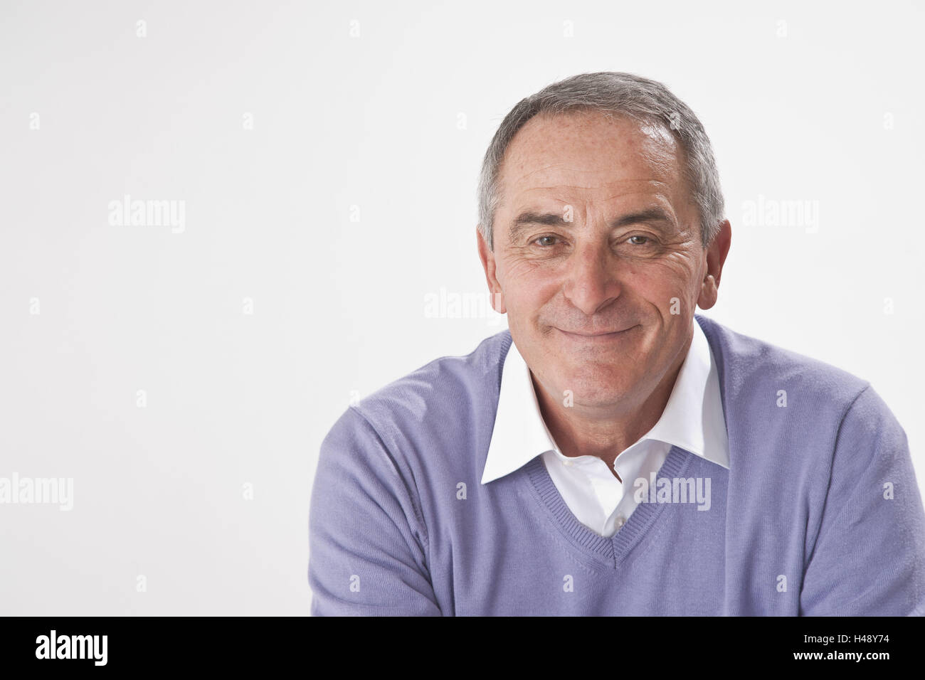 Portrait of a contented man Stock Photo - Alamy