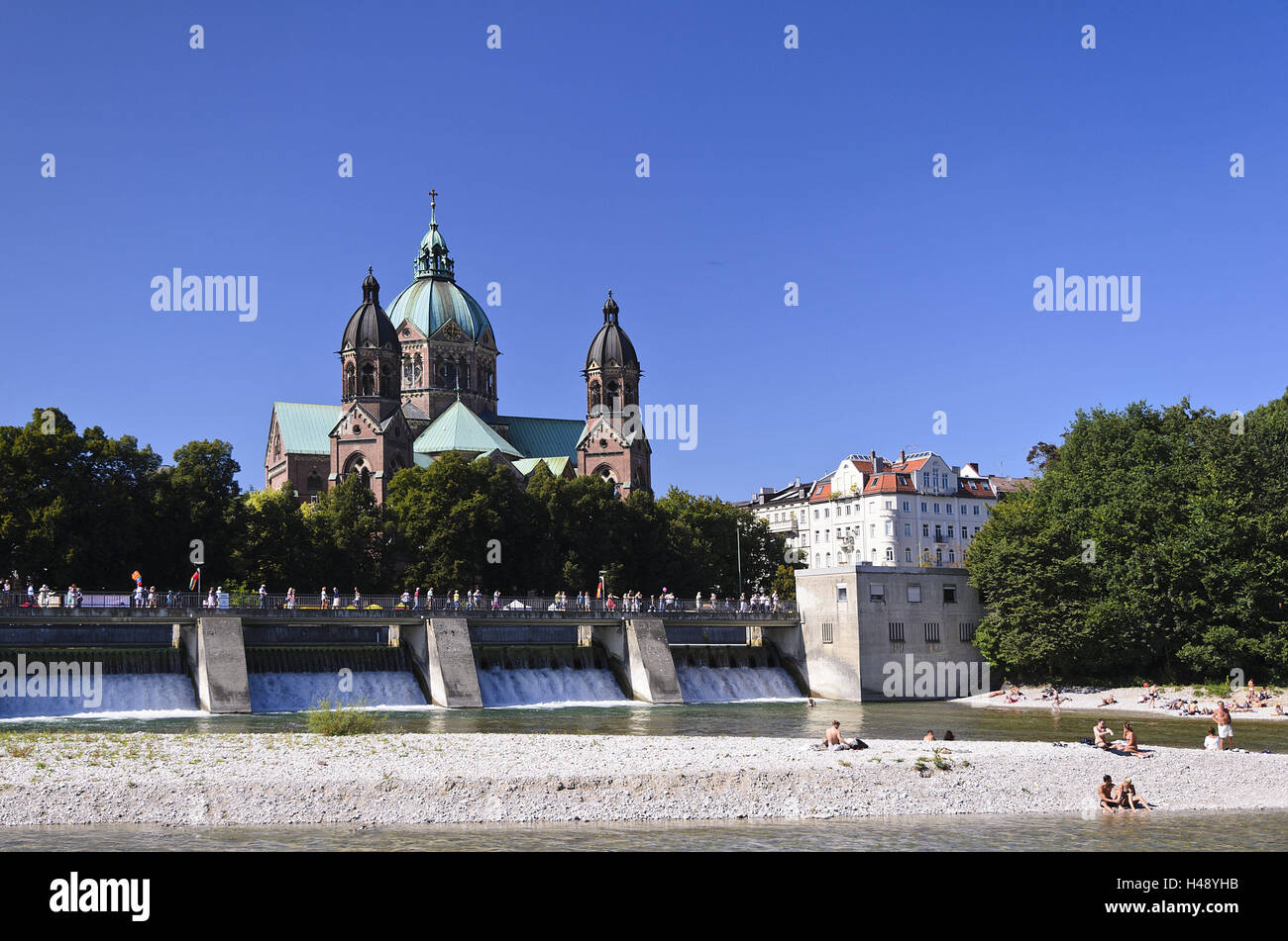 Sunbathing isar munich hi-res stock photography and images - Alamy