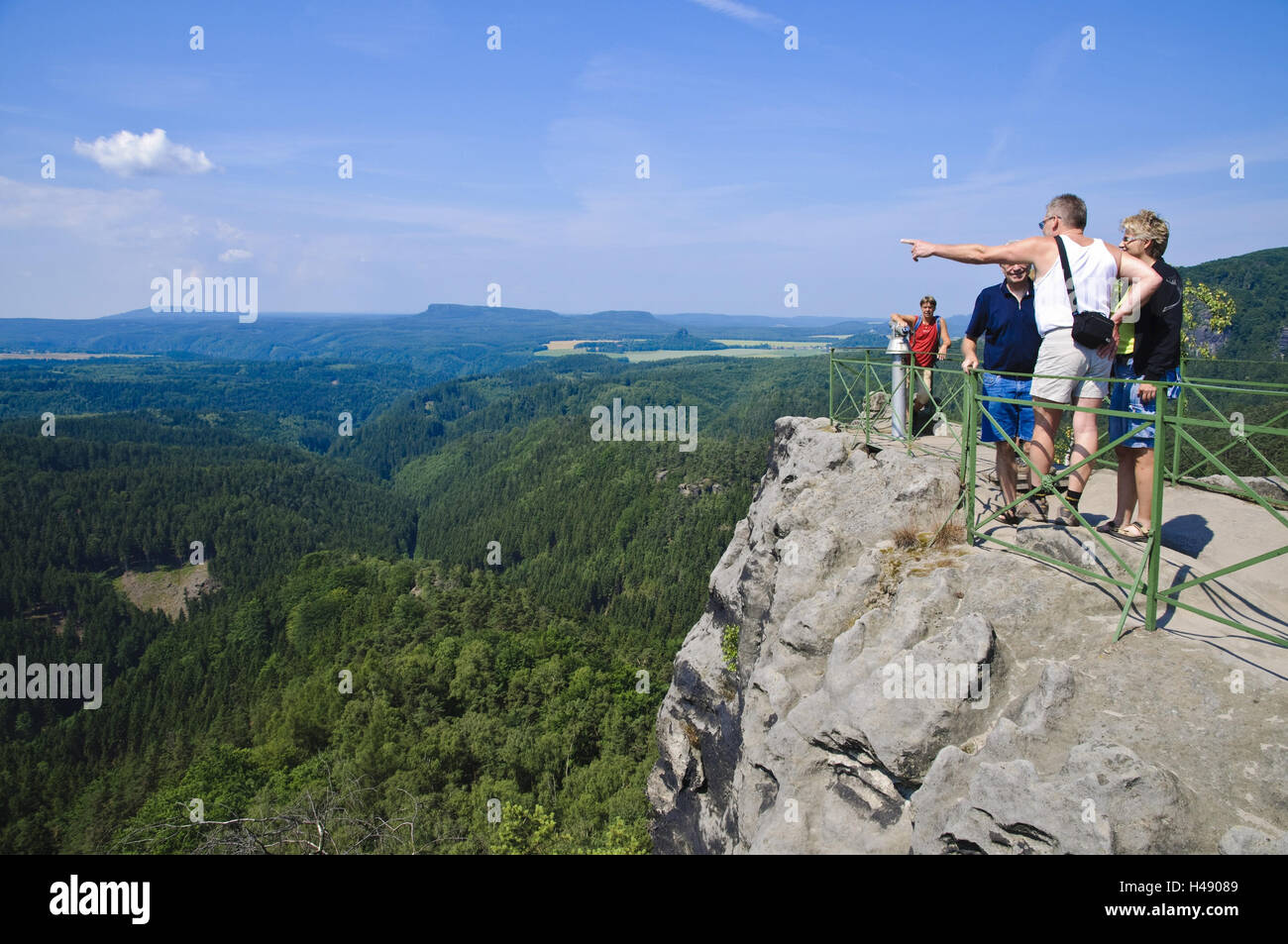 Prebischtor, lookout, tourist, Elbsandsteingebirge, Böhmische ...