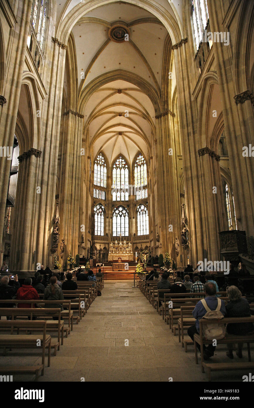 Interior cathedral regensburg germany hi-res stock photography and ...