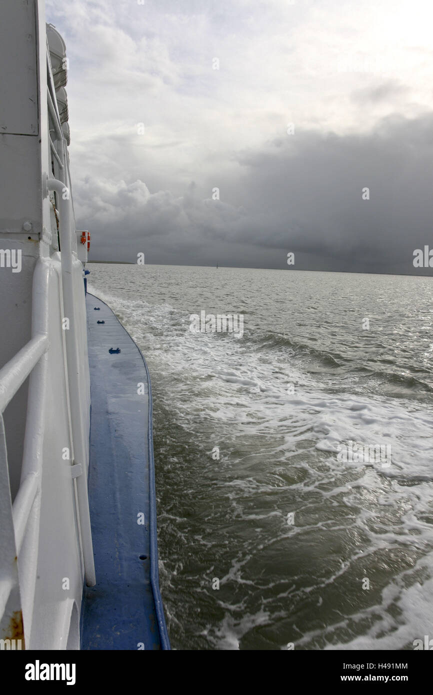 Germany, Lower Saxony, island Norderney, ship coat arms Norderney ...