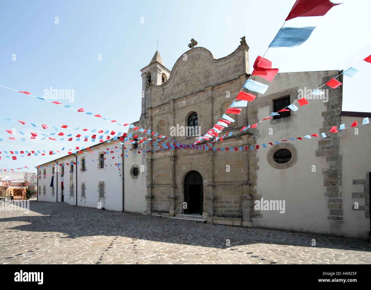 Italy, Sardinia, Pozzomaggiore, Chiesa Madonna della Salute, pendant ...