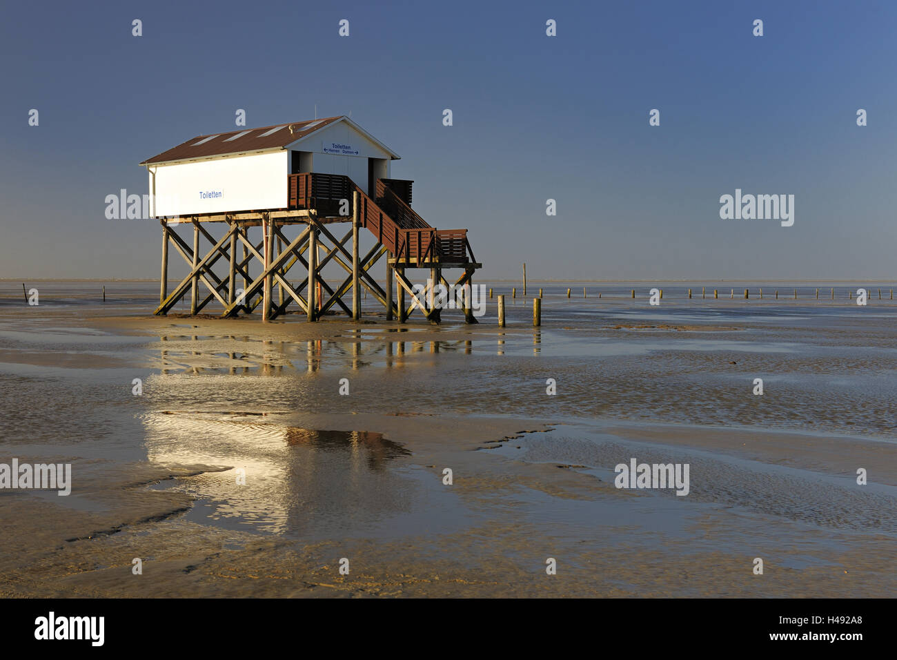 Germany, Schleswig - Holstein, piece Peter-Ording, mud flats, low tide ...