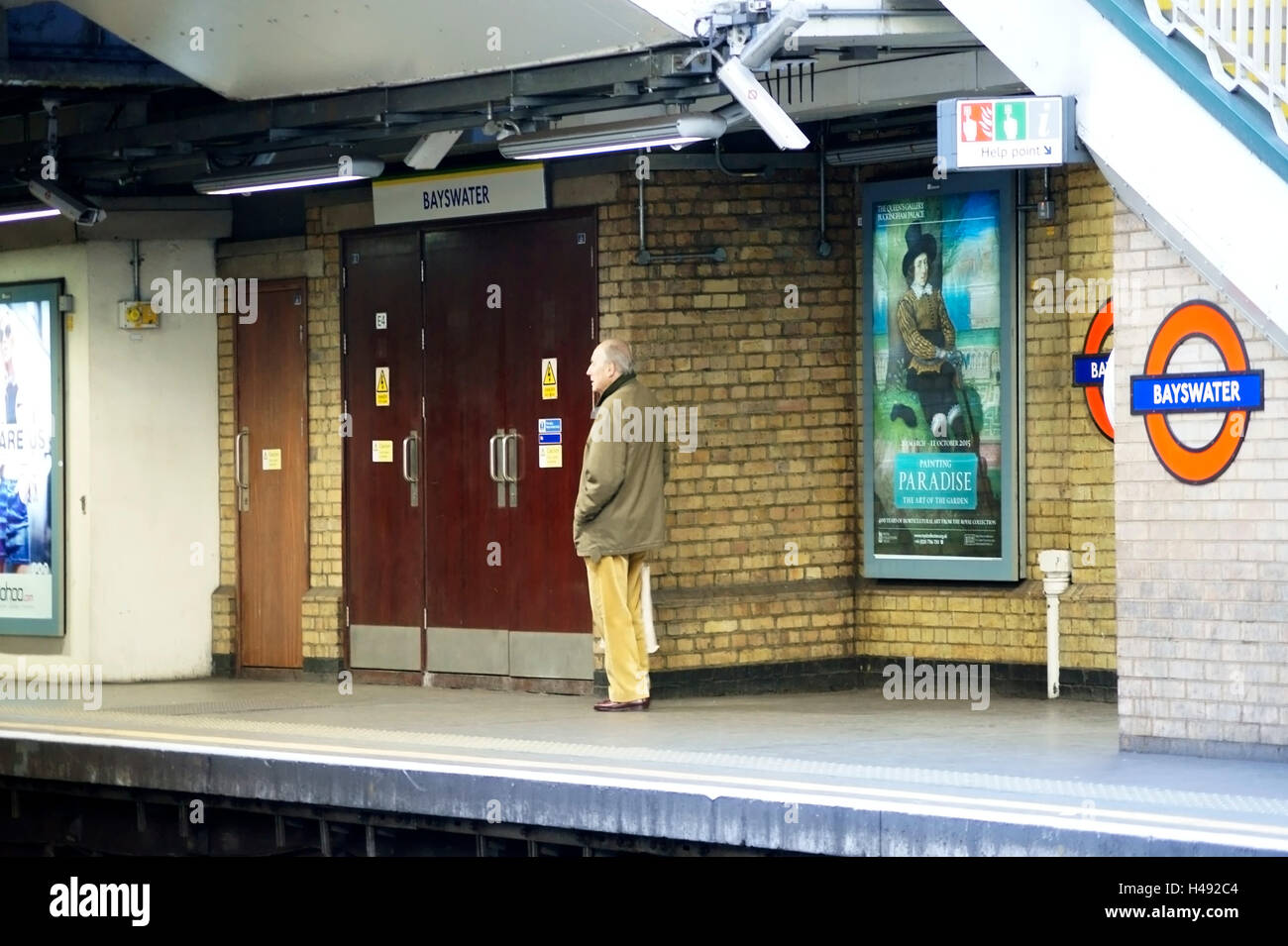 London subway station Bayswater Stock Photo - Alamy