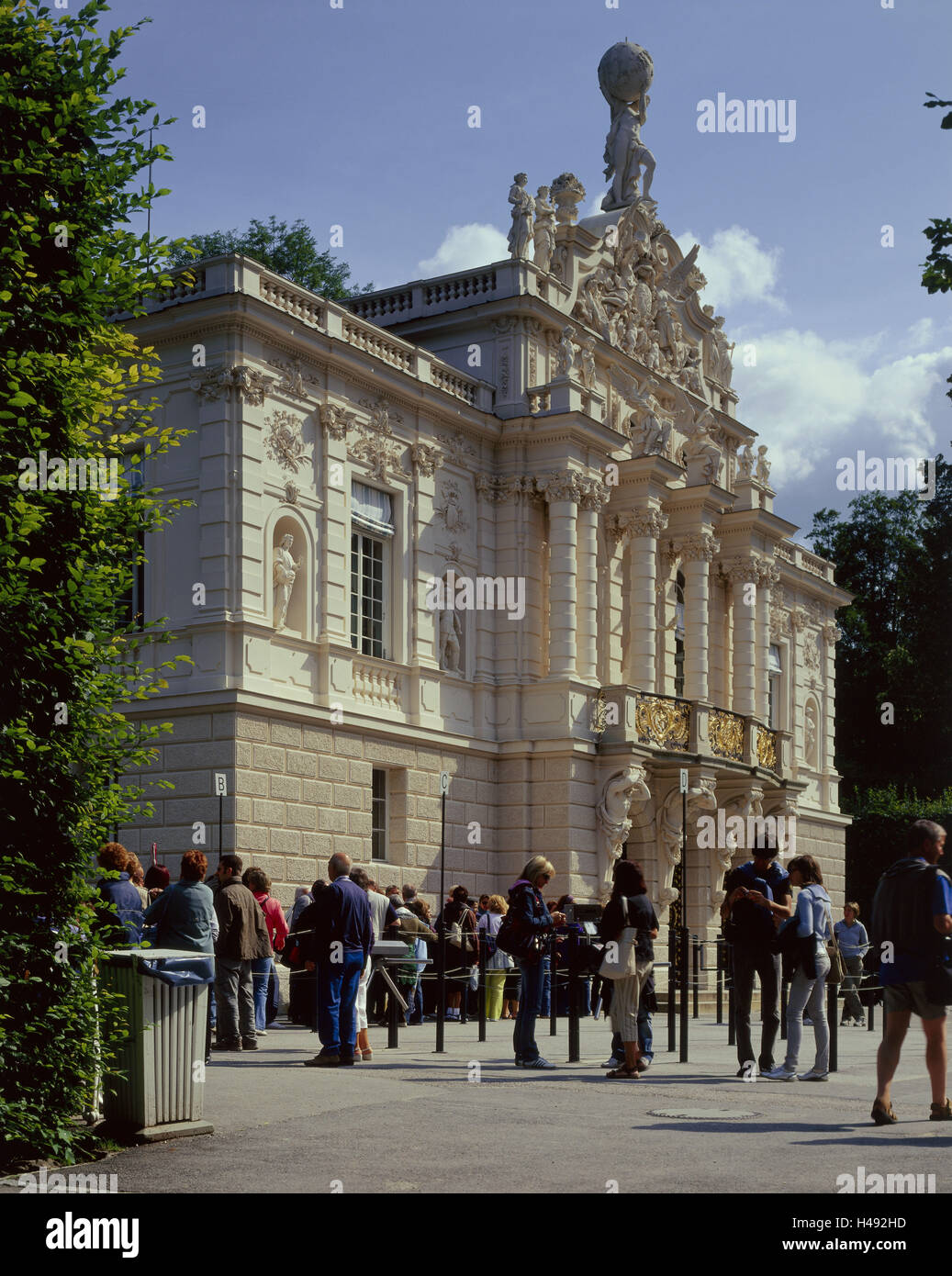 Germany, Bavaria, lock, gentle court, tourist, Upper Bavaria, building ...