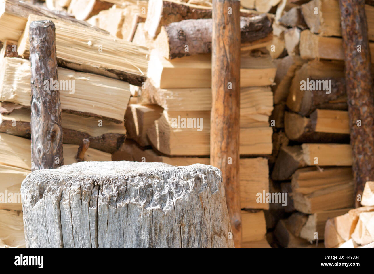 wooden batch, hack floor Stock Photo - Alamy