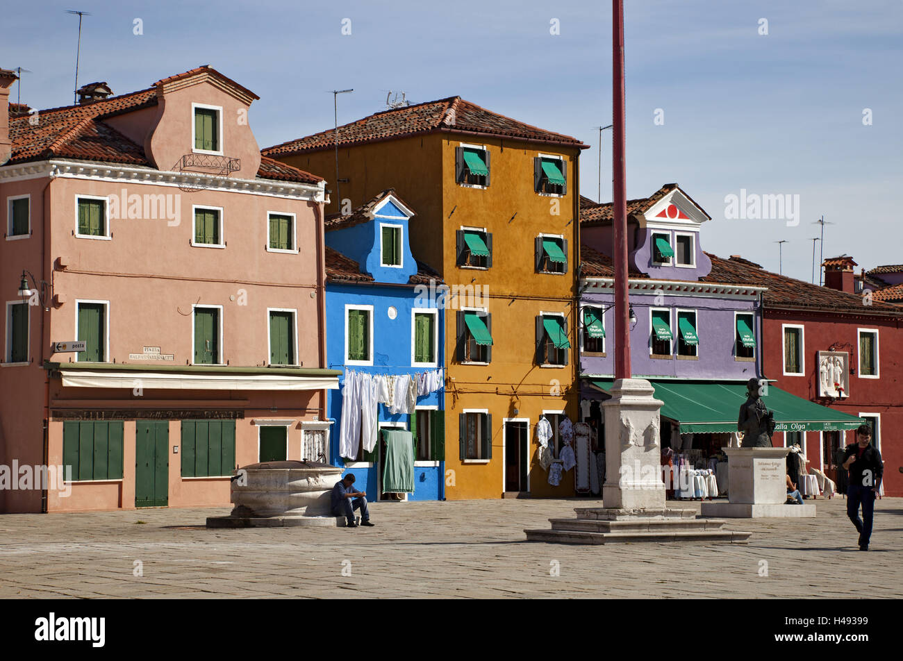 Burano, houses, architecture, brightly Stock Photo - Alamy
