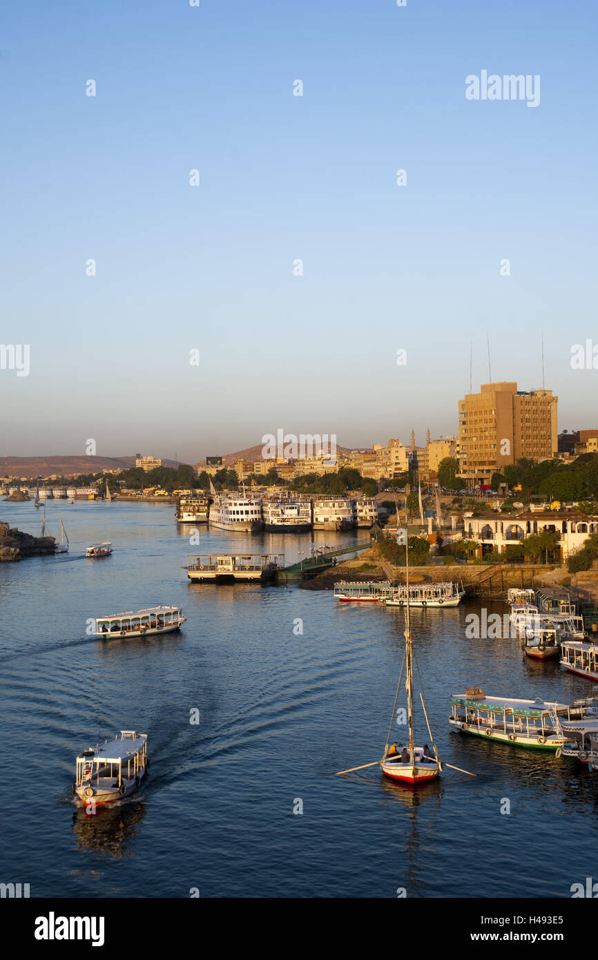 Egypt, Aswan, town view in the first cataract Stock Photo - Alamy