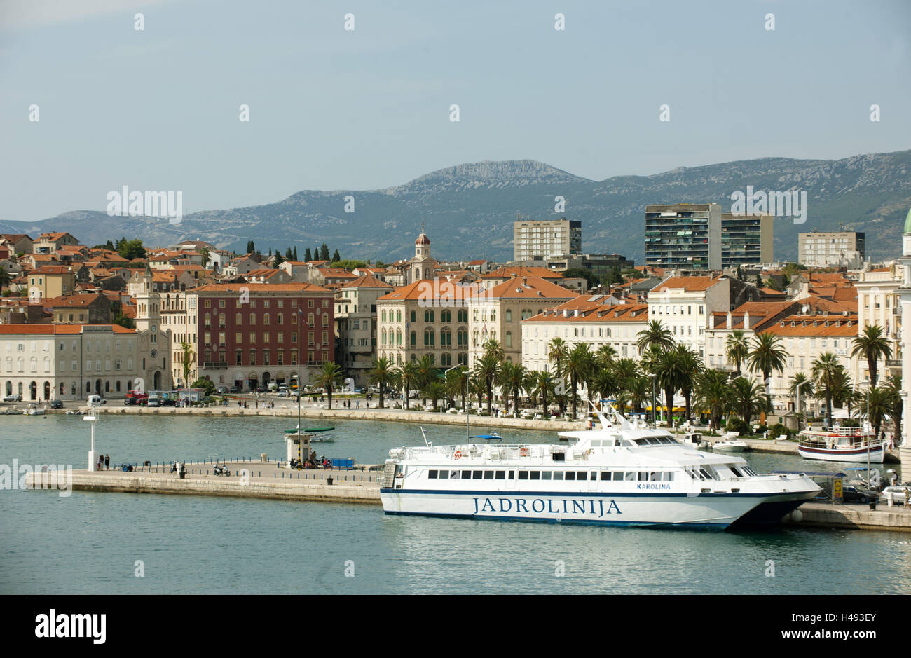 Croatia, Dalmatia, Split, in the ferry port Stock Photo - Alamy
