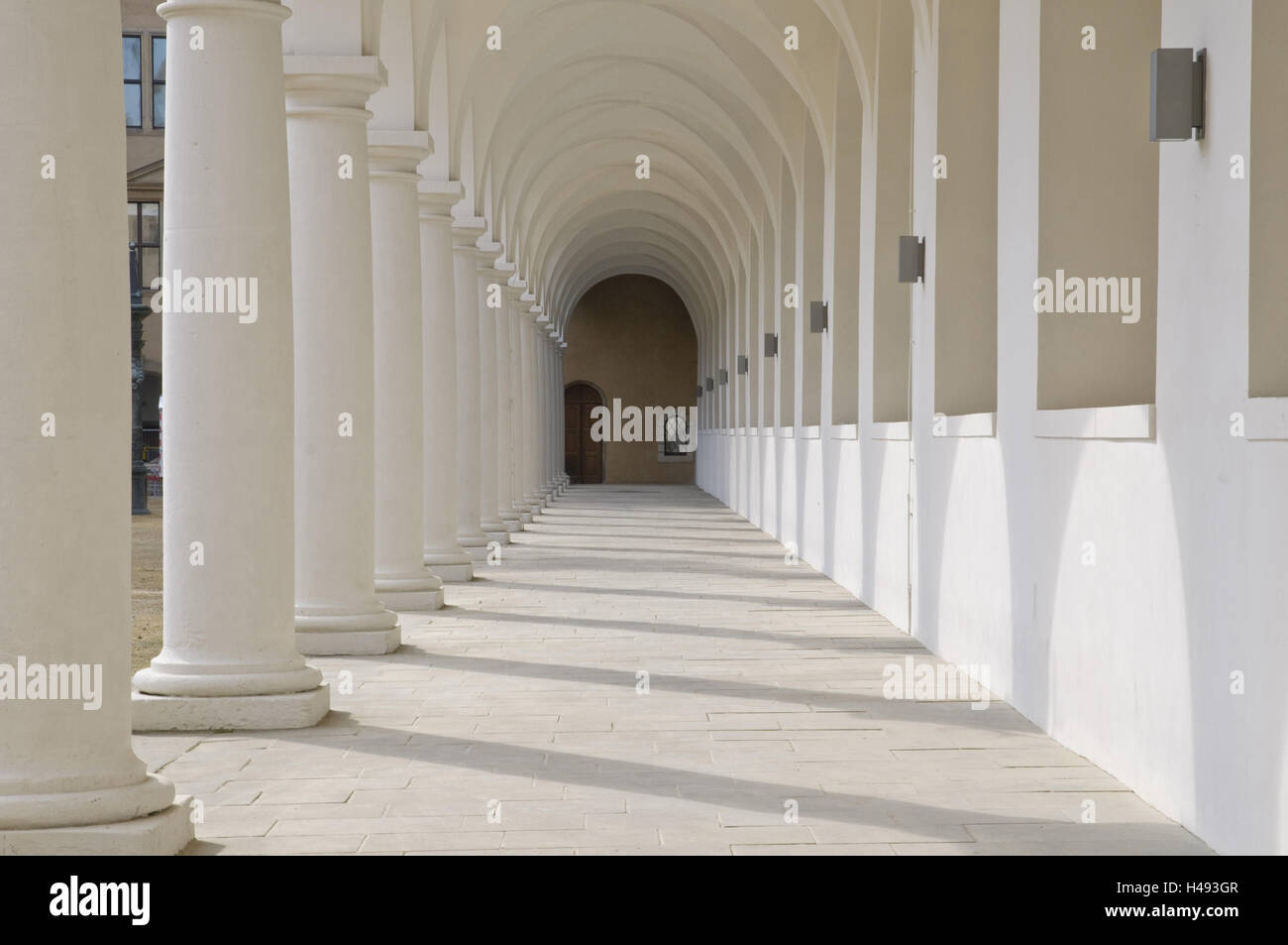 Stable court arcades, Dresden, Saxon, Germany Stock Photo - Alamy