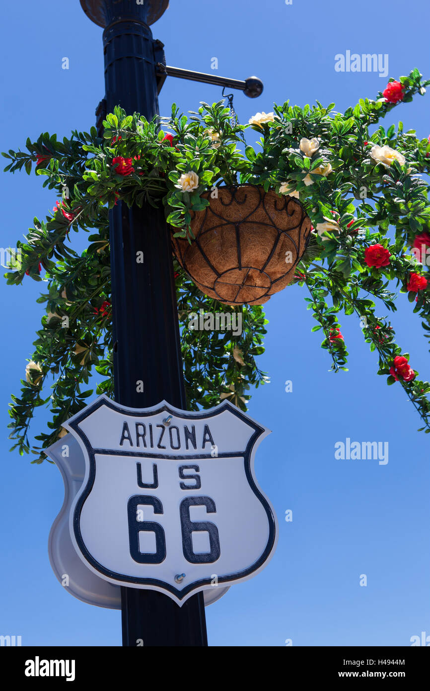 USA, Arizona, Route 66, sign Stock Photo - Alamy