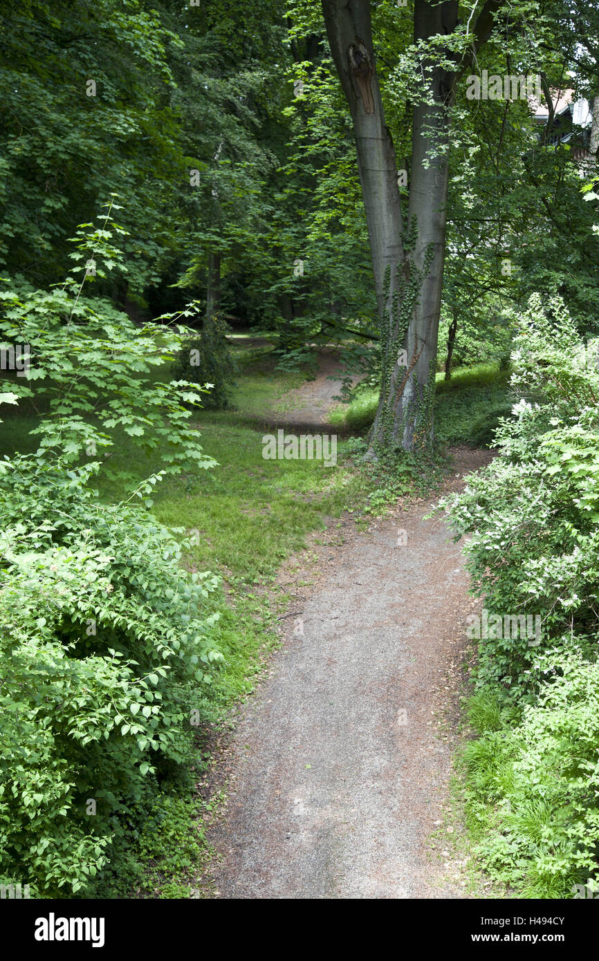 Park of the St Emmeram Castle, Thurn und Taxis princely residence ...