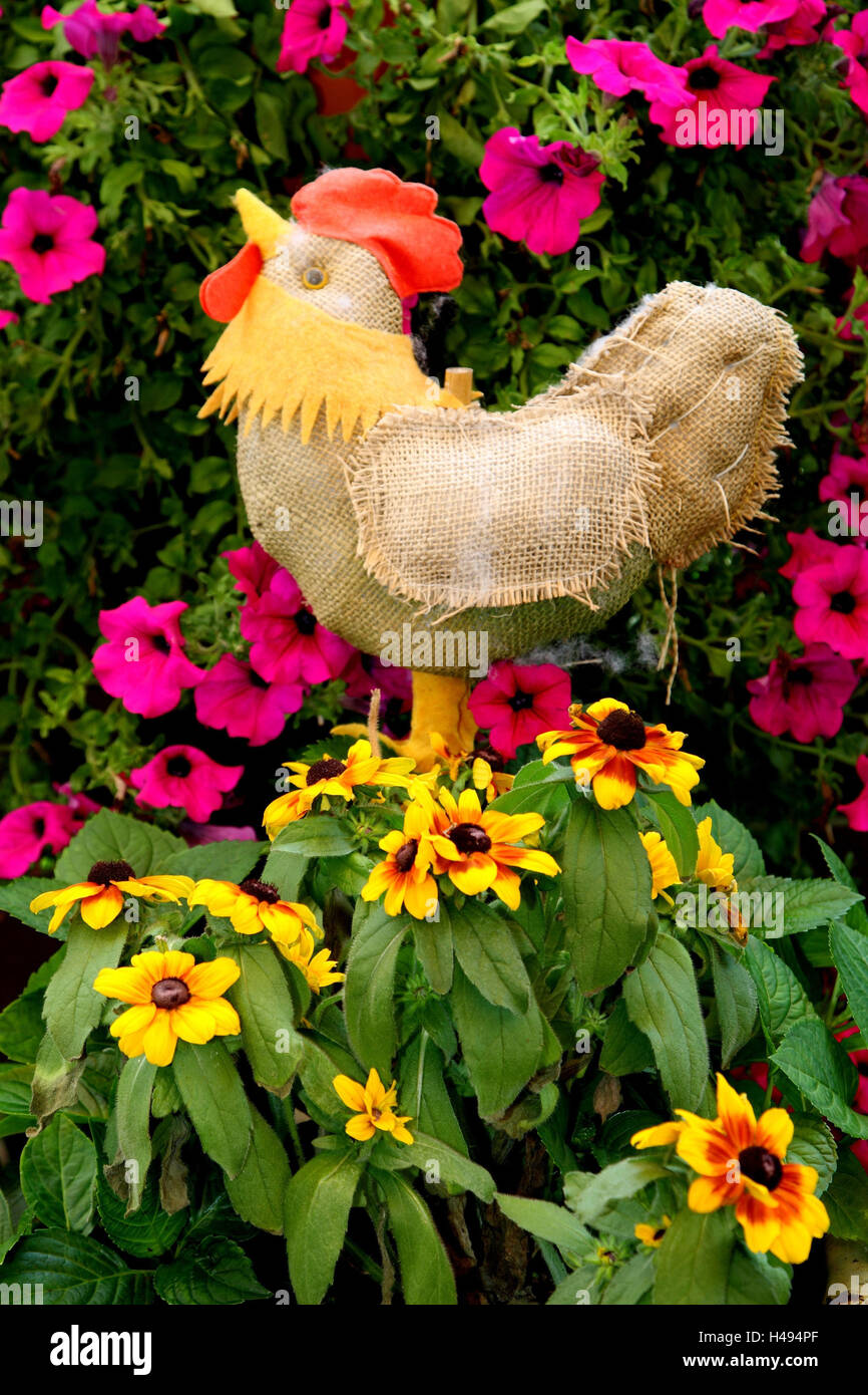 Garden decoration, tap, flowers Stock Photo - Alamy