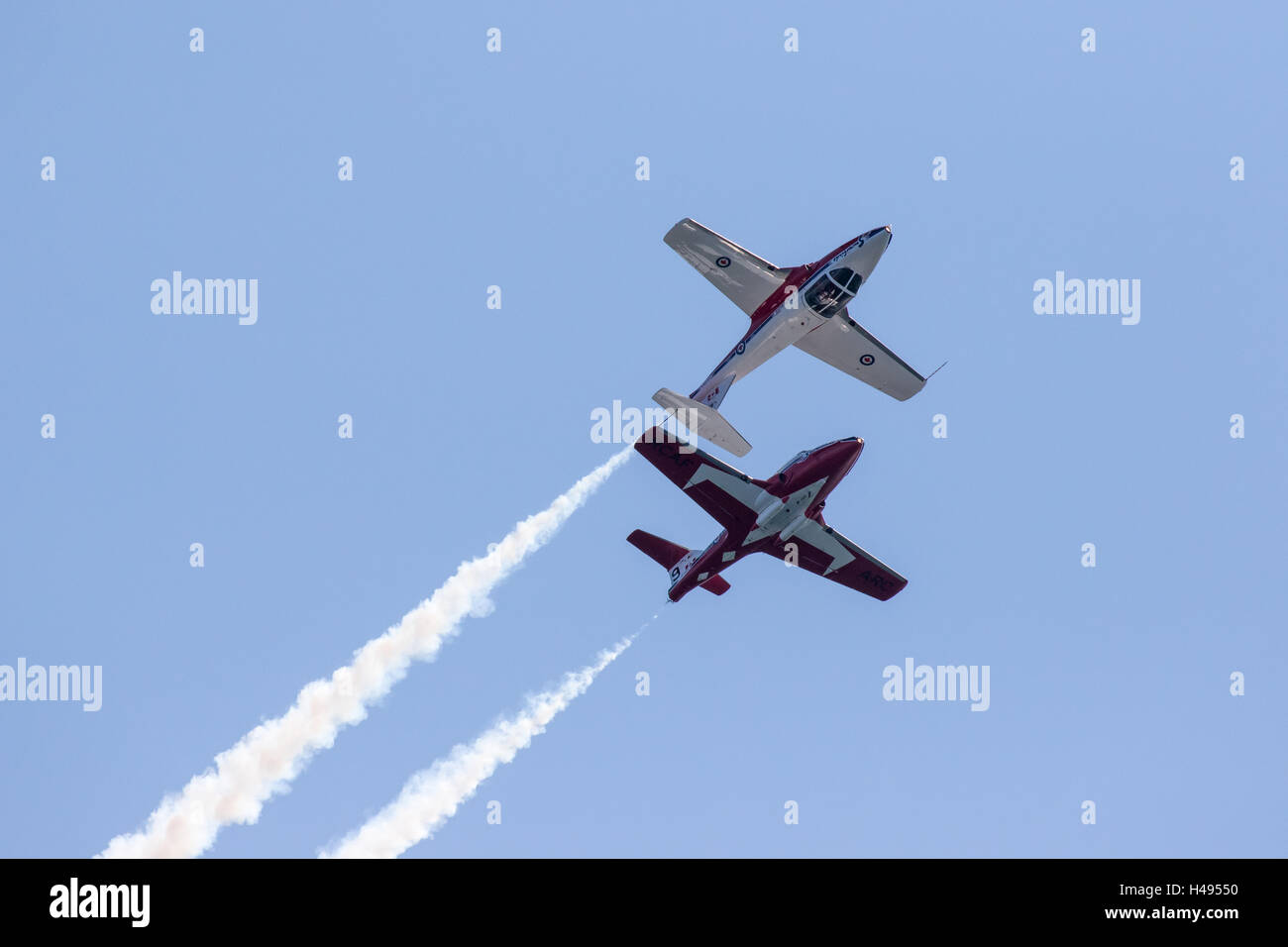 Two Canadian Forces Snowbirds Flying in a Classic Two-Plane Formation ...
