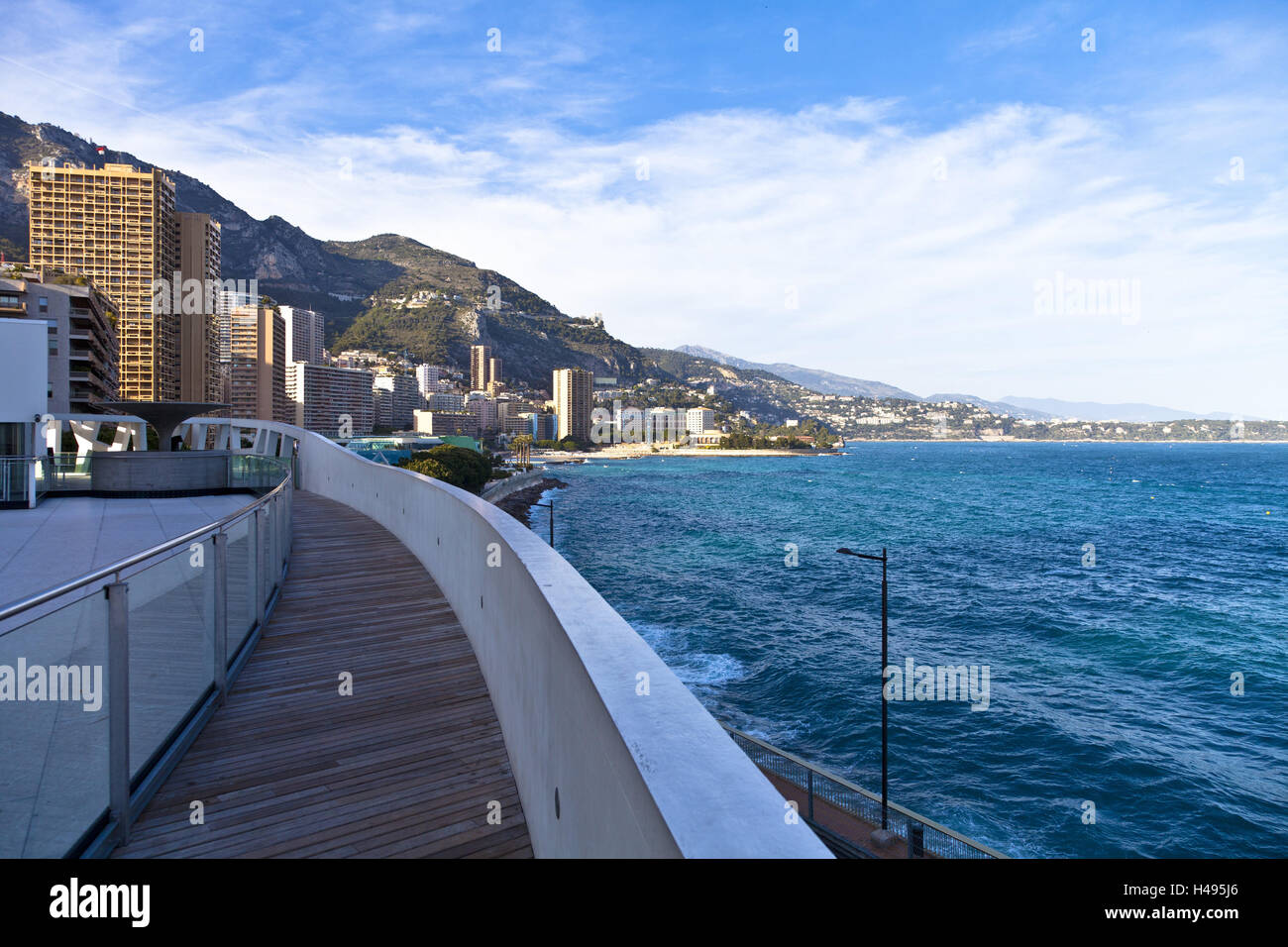 Monaco, view at the sea Stock Photo - Alamy