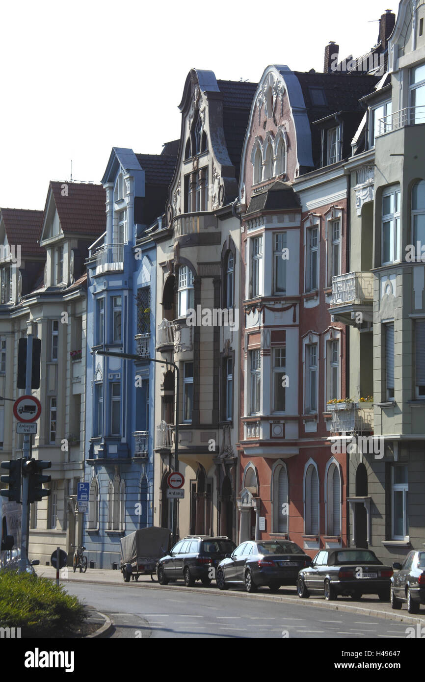 Germany, North Rhine-Westphalia, Dusseldorf, classicism houses in ...