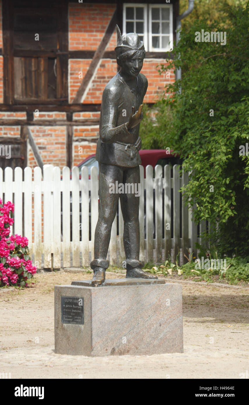 Germany, Schleswig - Holstein, Eutin, 'of silly Hans' monument Stock ...