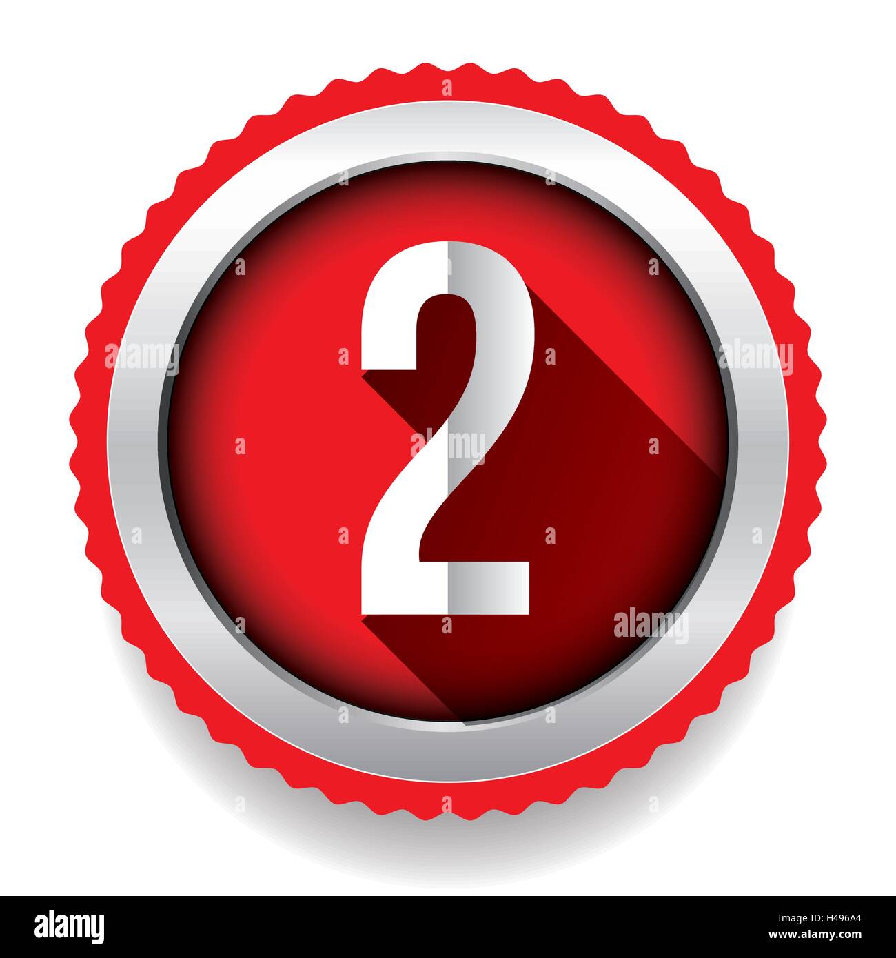 Number 2 badge hi-res stock photography and images - Alamy