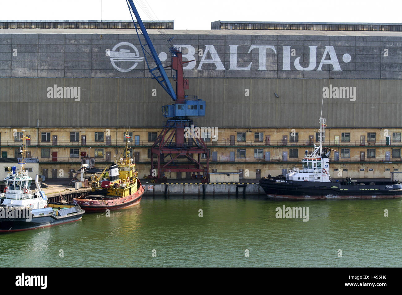 Lithuania, Klaipeda (Memel), harbour, shipyard Stock Photo - Alamy
