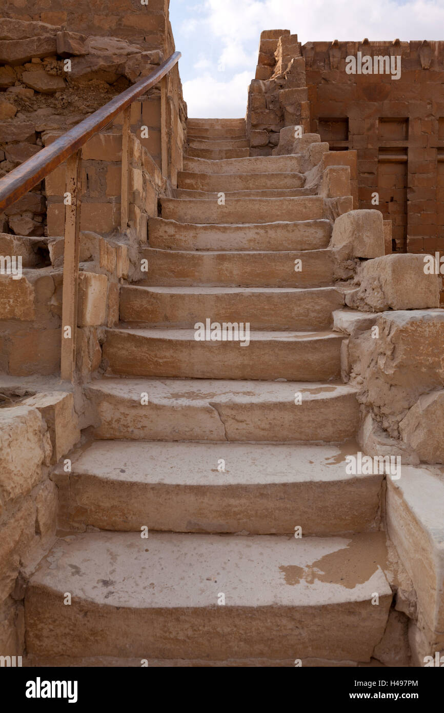 Egypt, Cairo, Saqqara, archaeological site, stairs Stock Photo - Alamy
