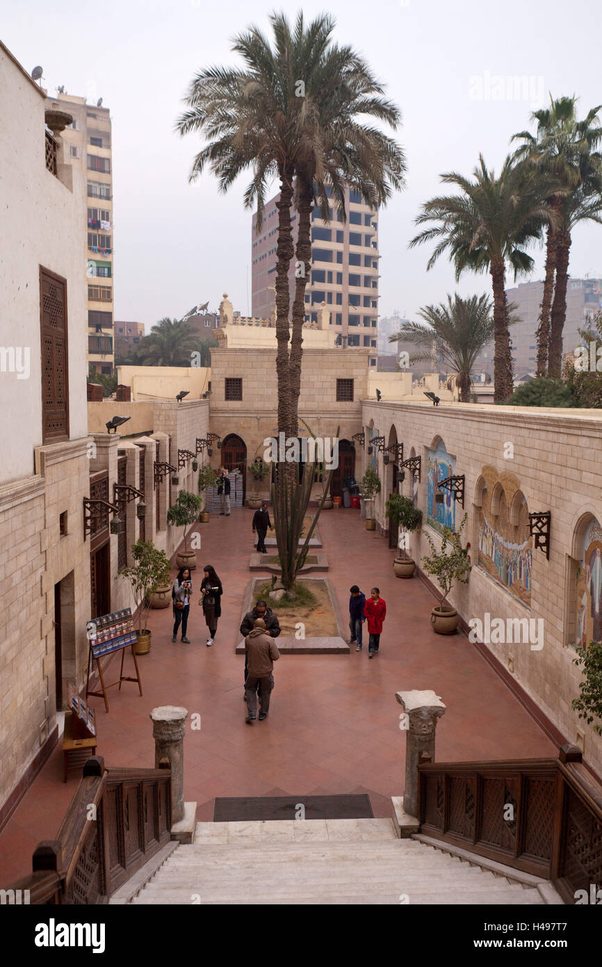 Egypt, Cairo, Coptic old town, church El Muallaqa, The Hanging Church ...