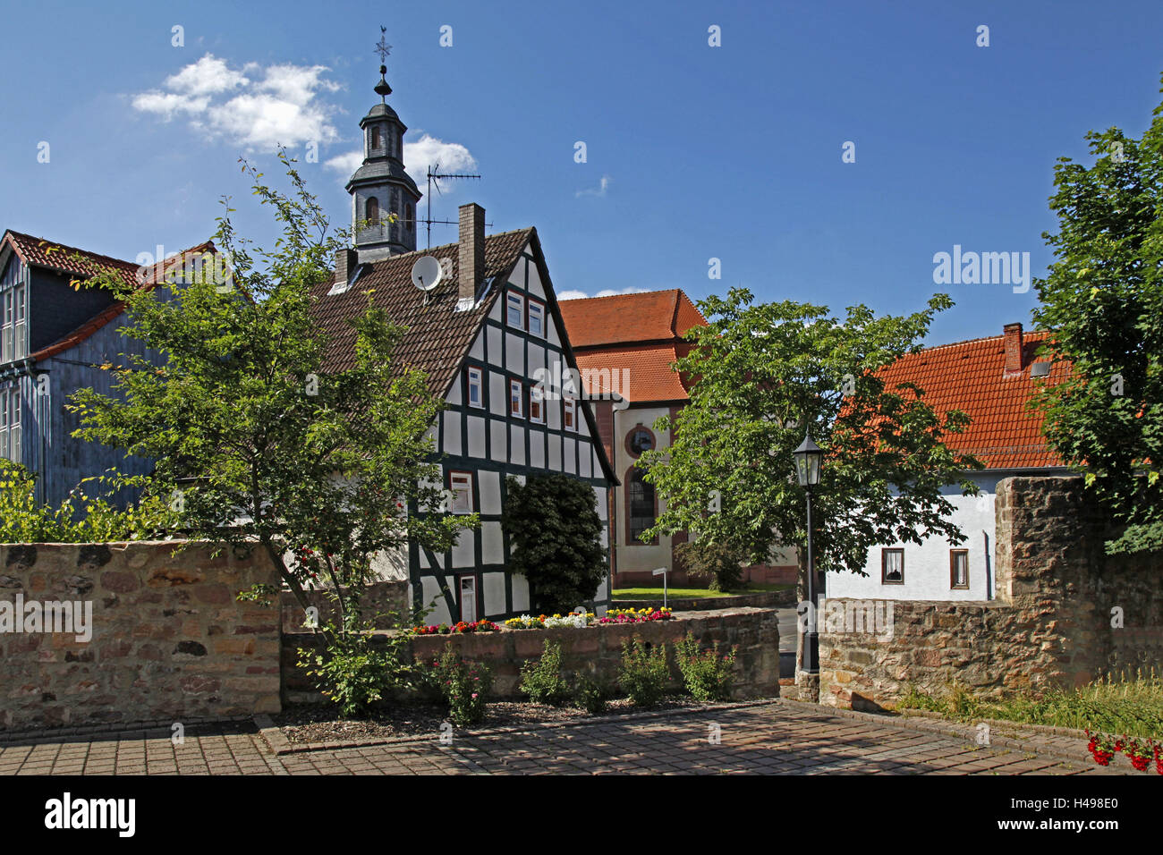 Germany, Hessen, Steinau in the street, Reinhard's church, builds in ...