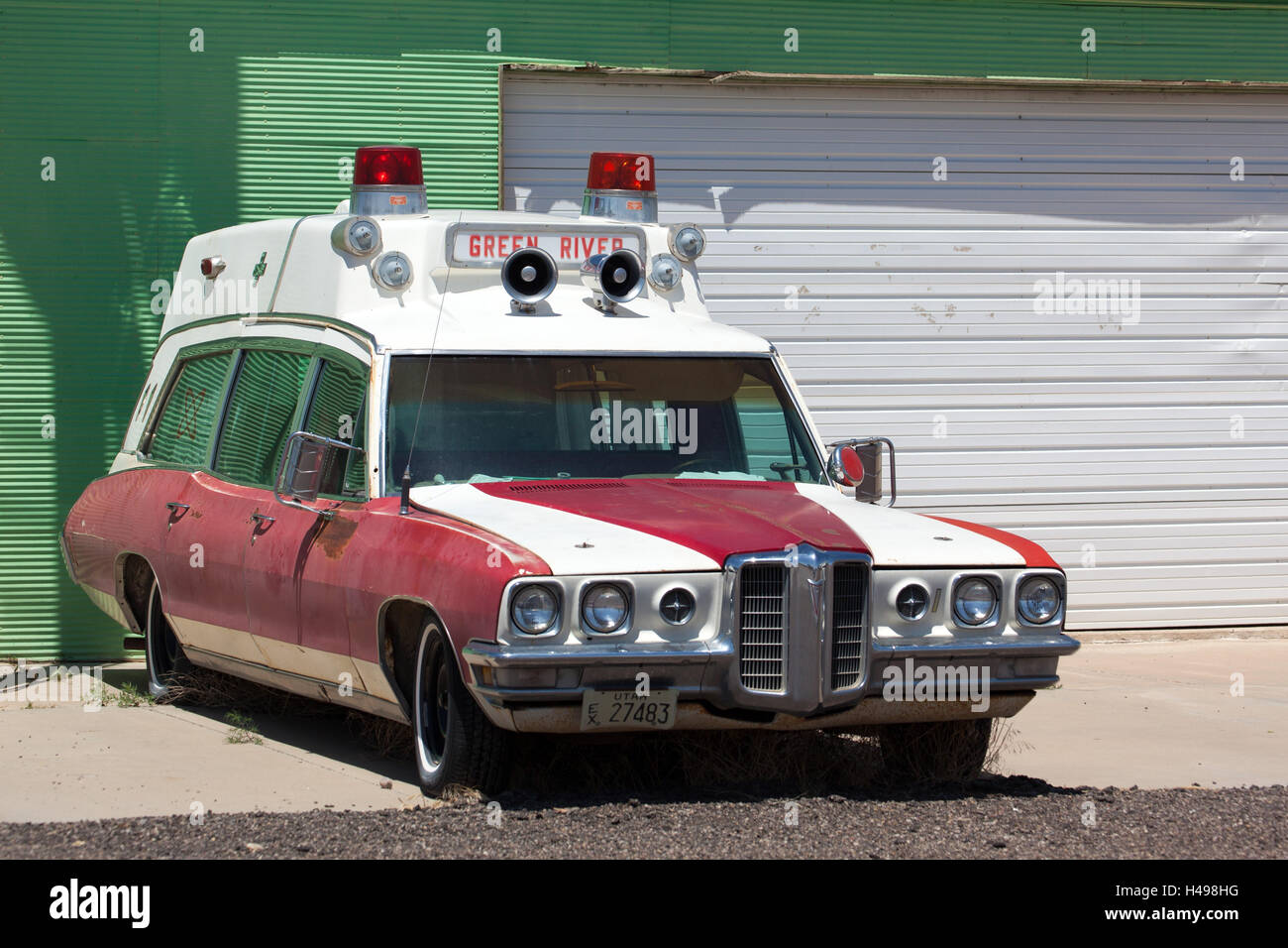 USA, Utah, Green River, fire engine, old-timer Stock Photo - Alamy