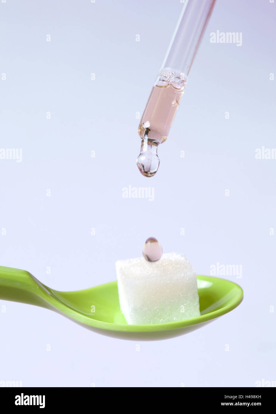 Medicine, pipet, drop, sugar cubesonders, spoon Stock Photo - Alamy