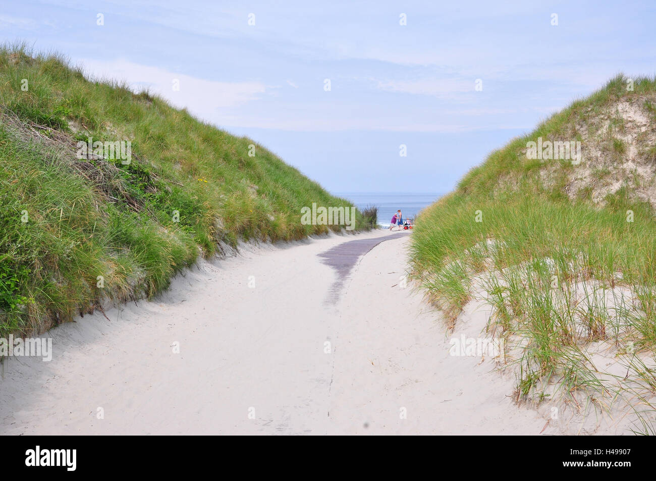 Germany, Lower Saxony, Norderney, North Sea island, beach way, dunes ...