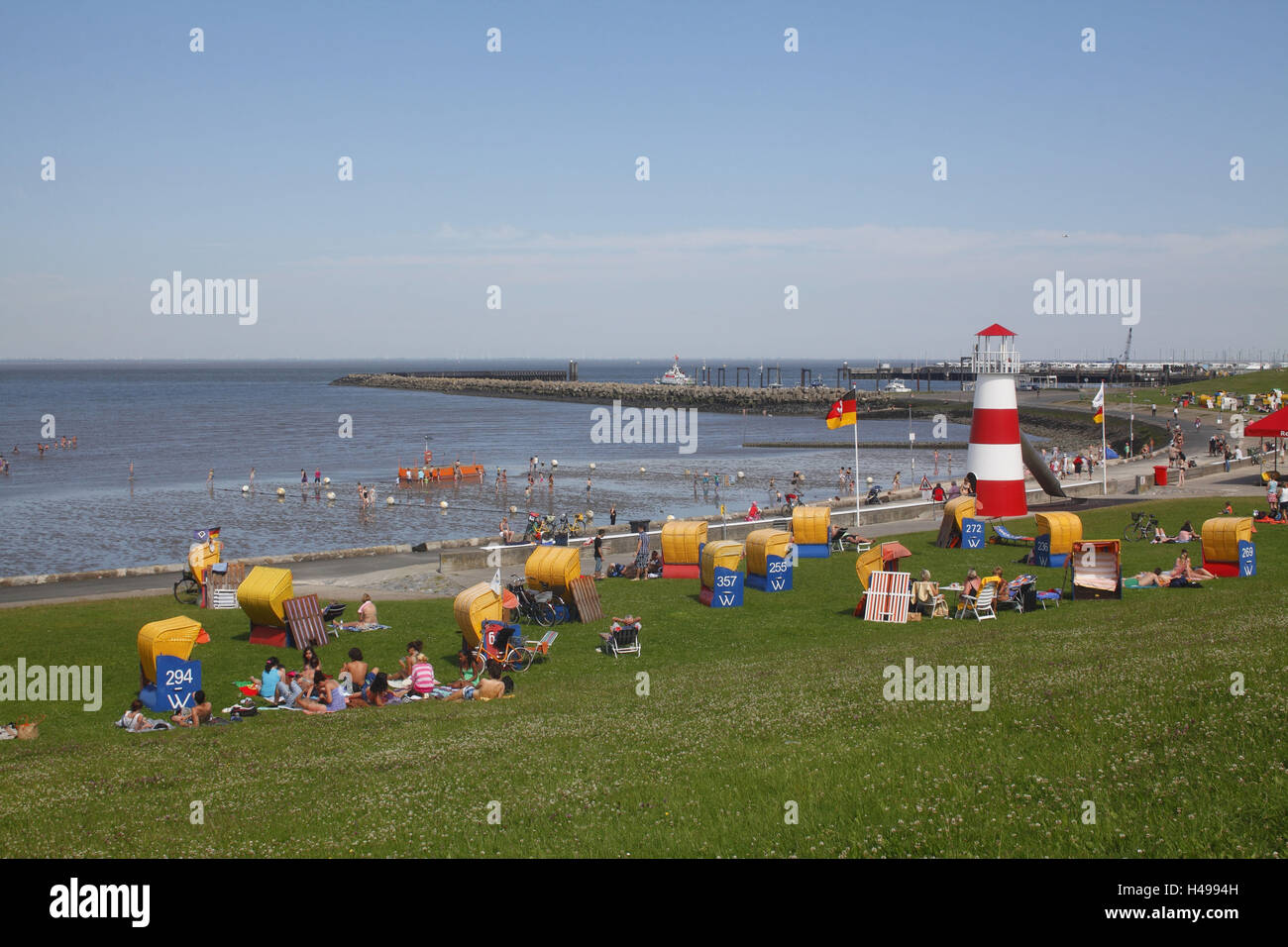 Germany lower cuxhaven beach watt hi-res stock photography and images ...