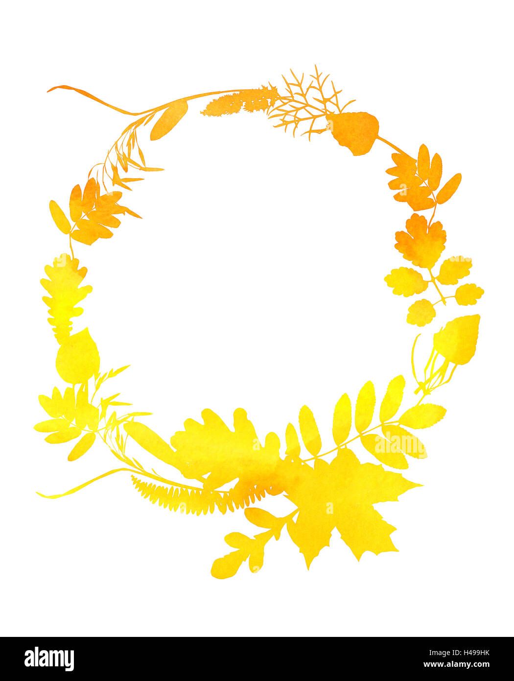 Welcome Autumn Watercolor Collection handmade autumn leaves and flowers ...