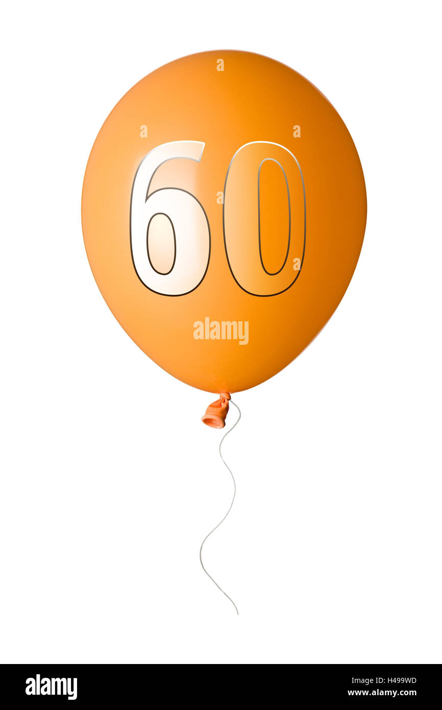 60th birthday balloon hi-res stock photography and images - Alamy