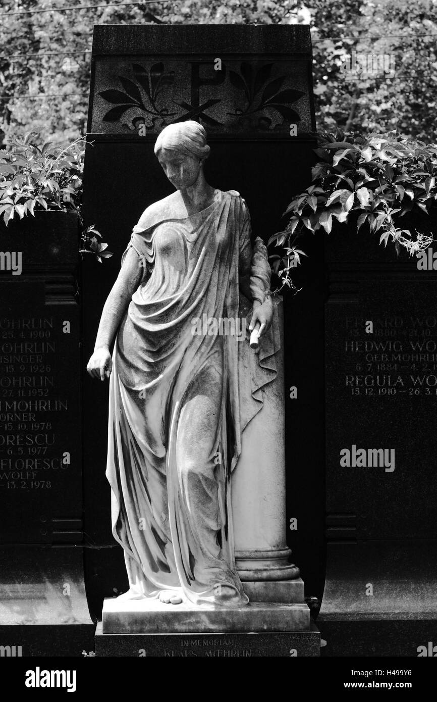 Female grave Black and White Stock Photos & Images - Alamy