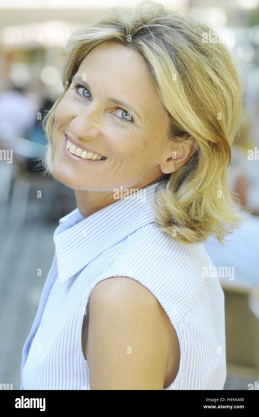 Woman, middle age, portrait Stock Photo - Alamy