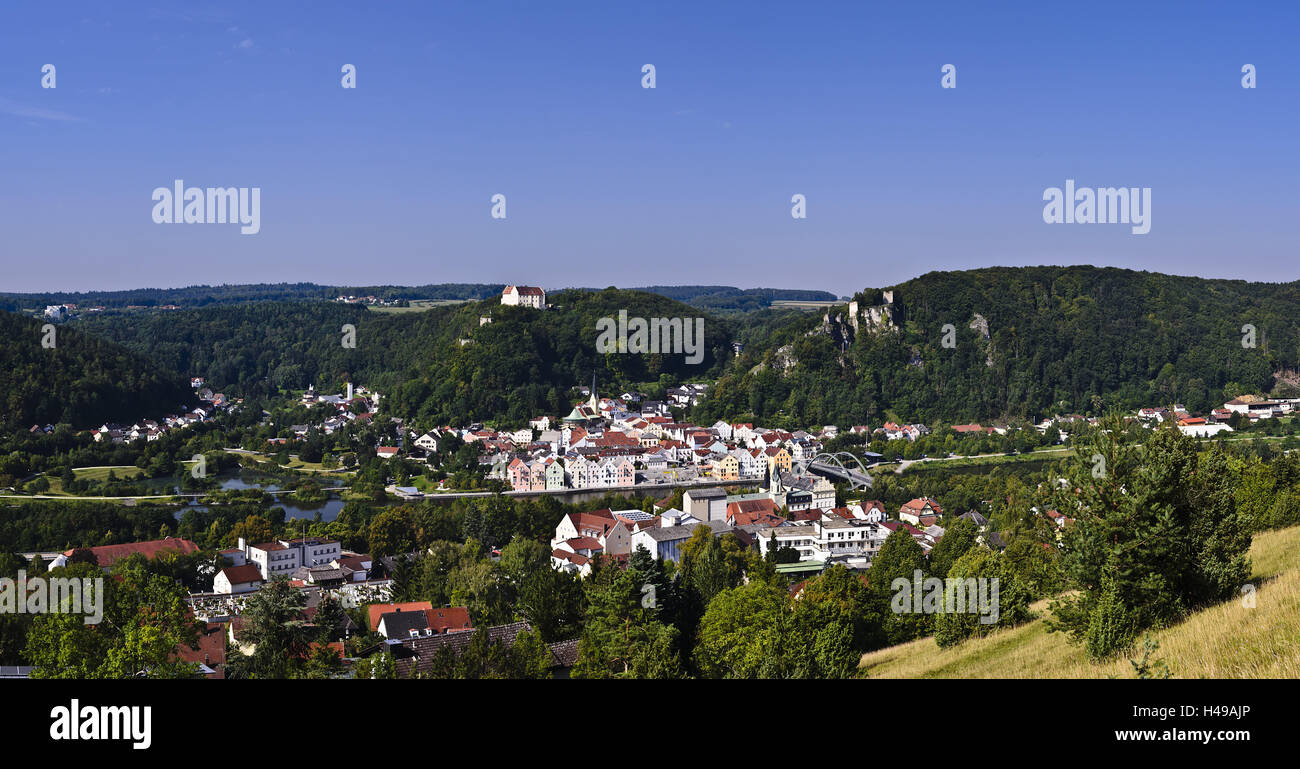 Germany, Bavaria, Lower Bavaria, Altmühltal (valley), Riedenburg, View ...