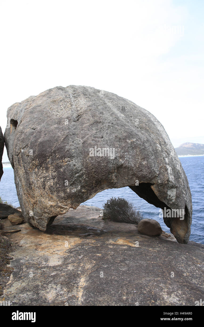 Australia, coast, rock, semicircular, concave, destination, place of ...