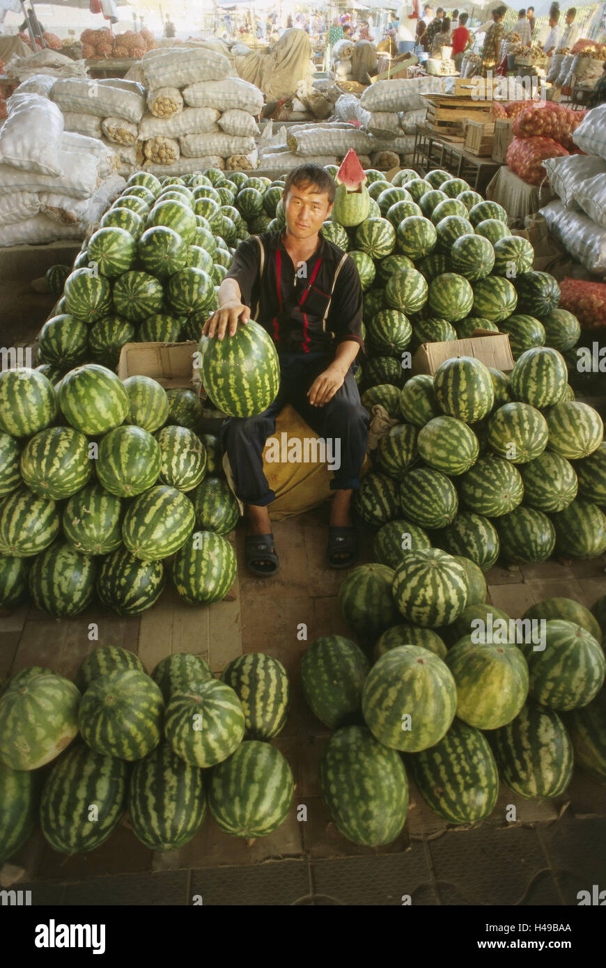 Watermelons market hi-res stock photography and images - Alamy