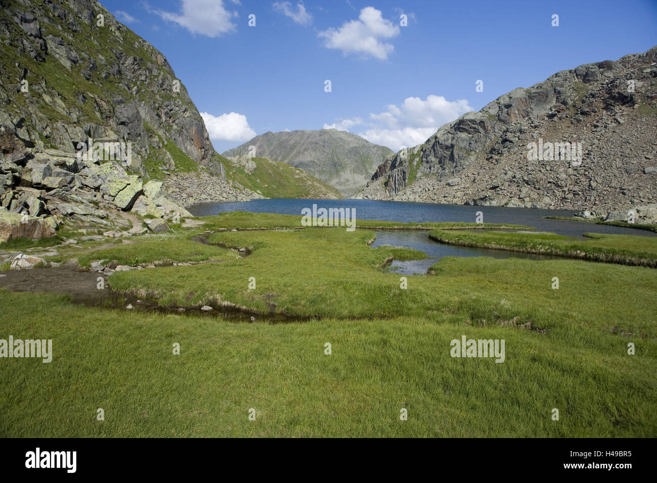 Switzerland, Graubuenden, upper alp pass, Sedrun, Disentis, Tomasee ...