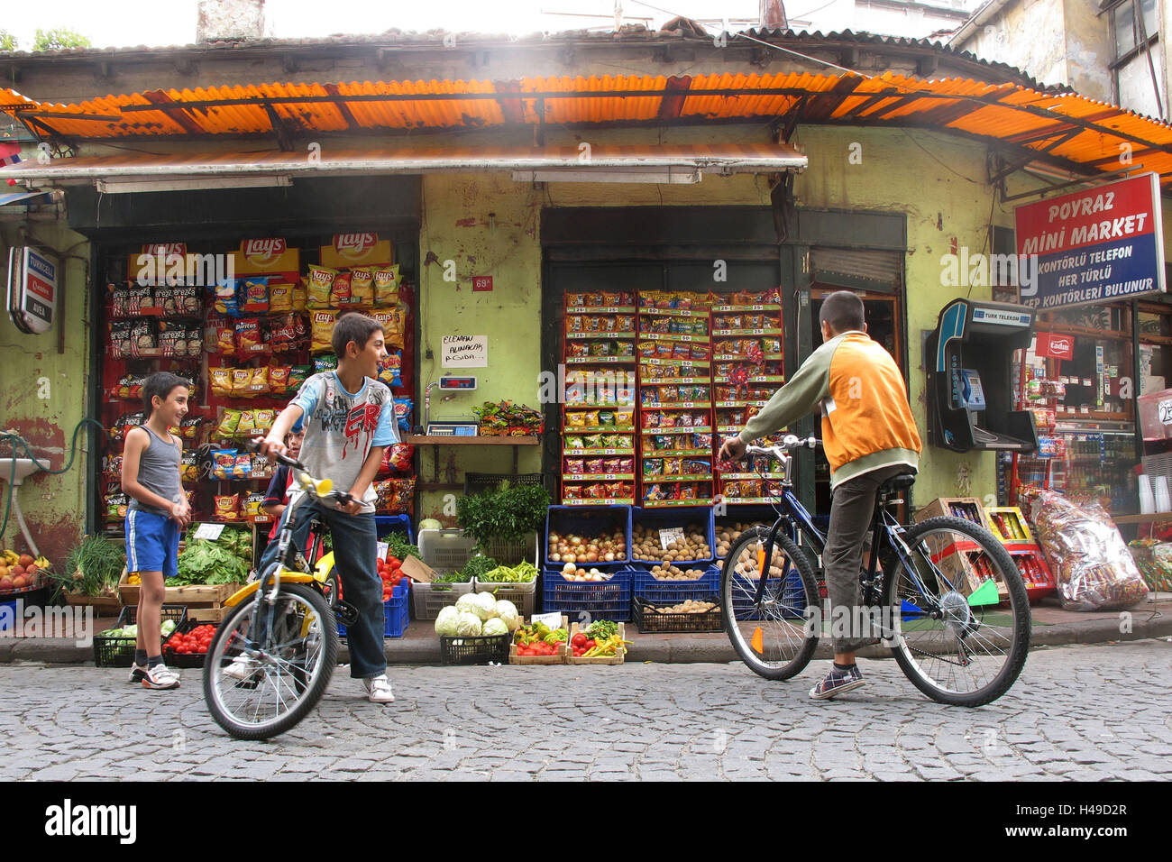 Turkey, Istanbul, food store in Balat Stock Photo - Alamy