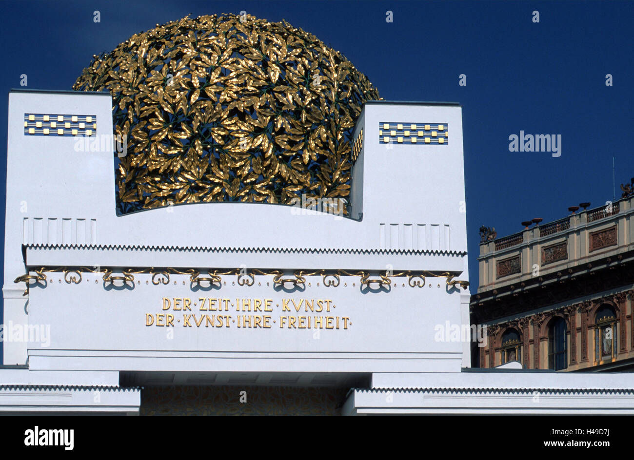 Austria, Vienna, exhibit house the Viennese Secession, in 1897-98 from ...