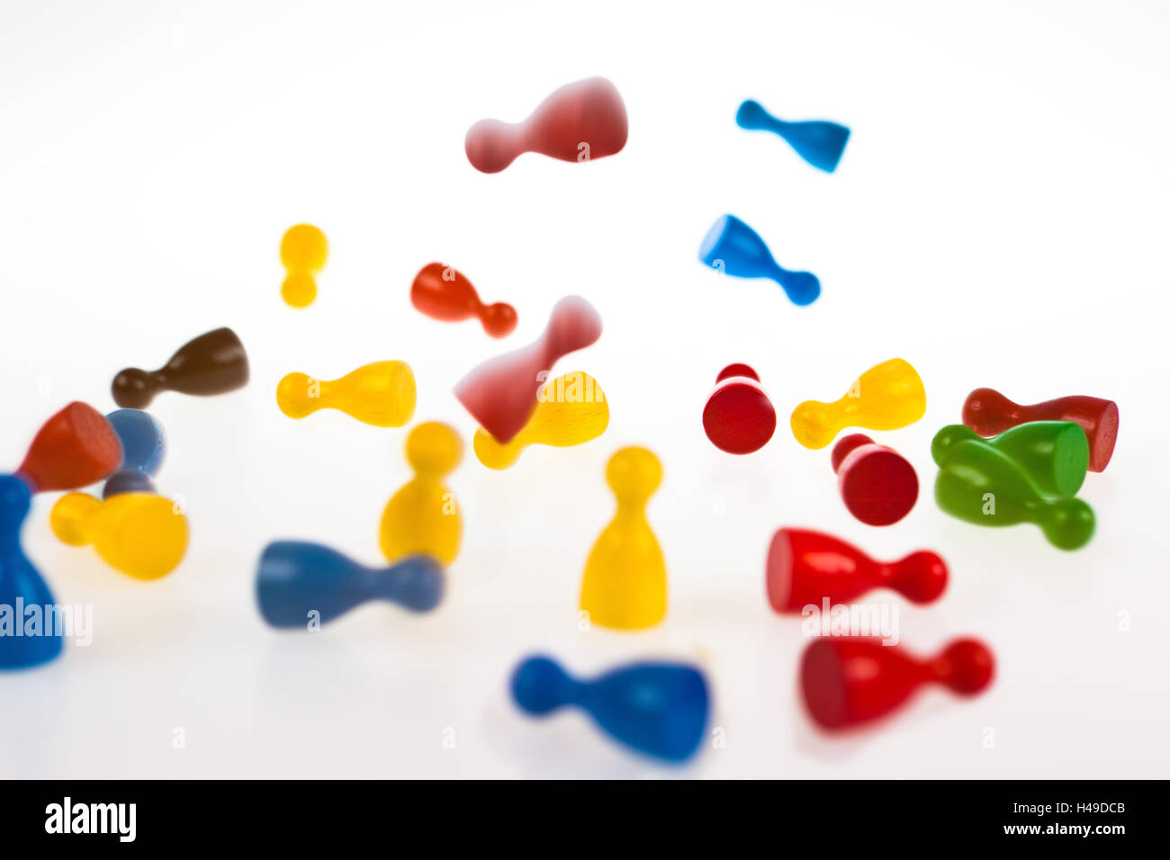 Falling gaming pieces symbolise crash hi-res stock photography and ...