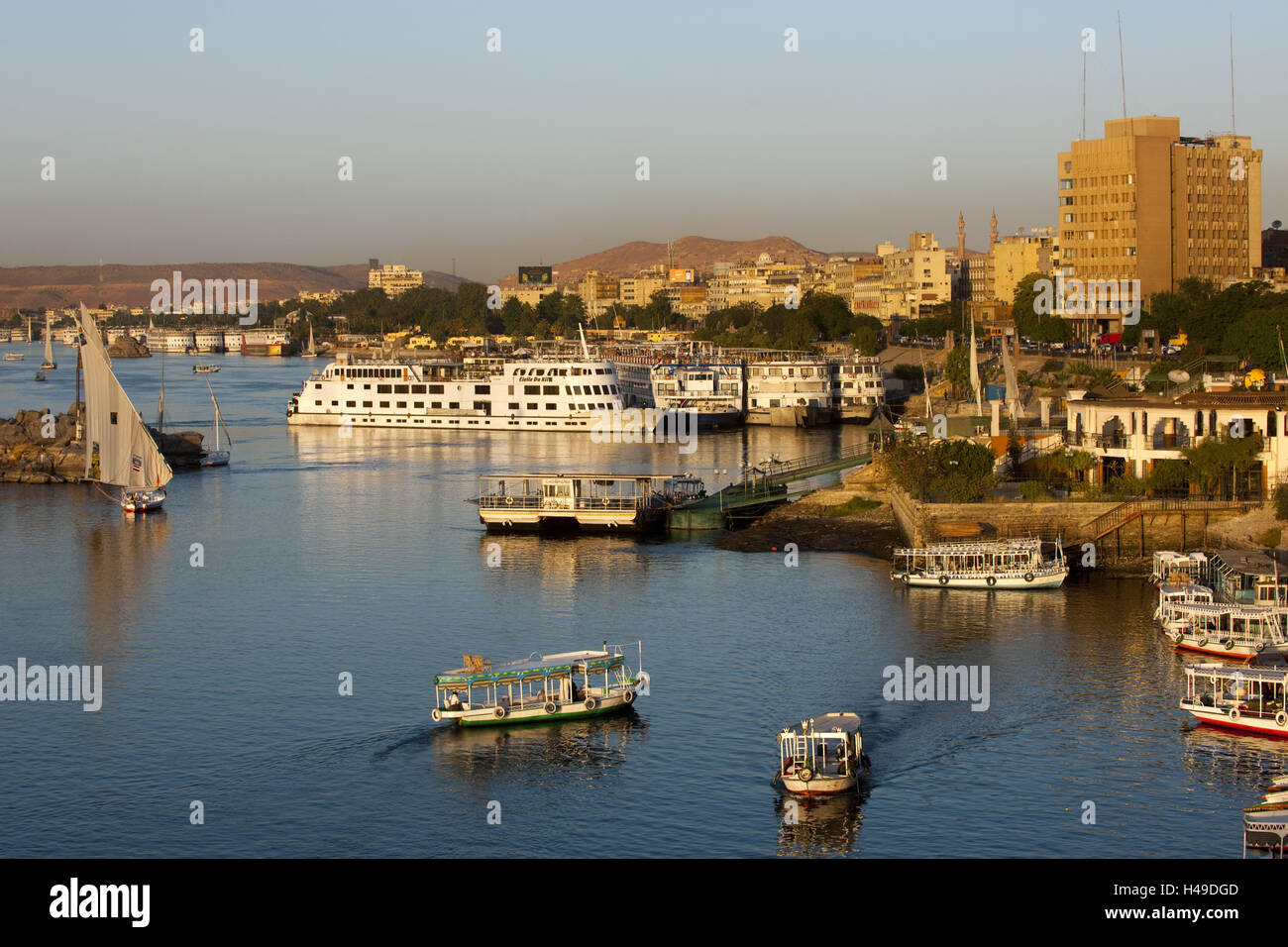 Egypt, Aswan, town view in the first cataract Stock Photo - Alamy