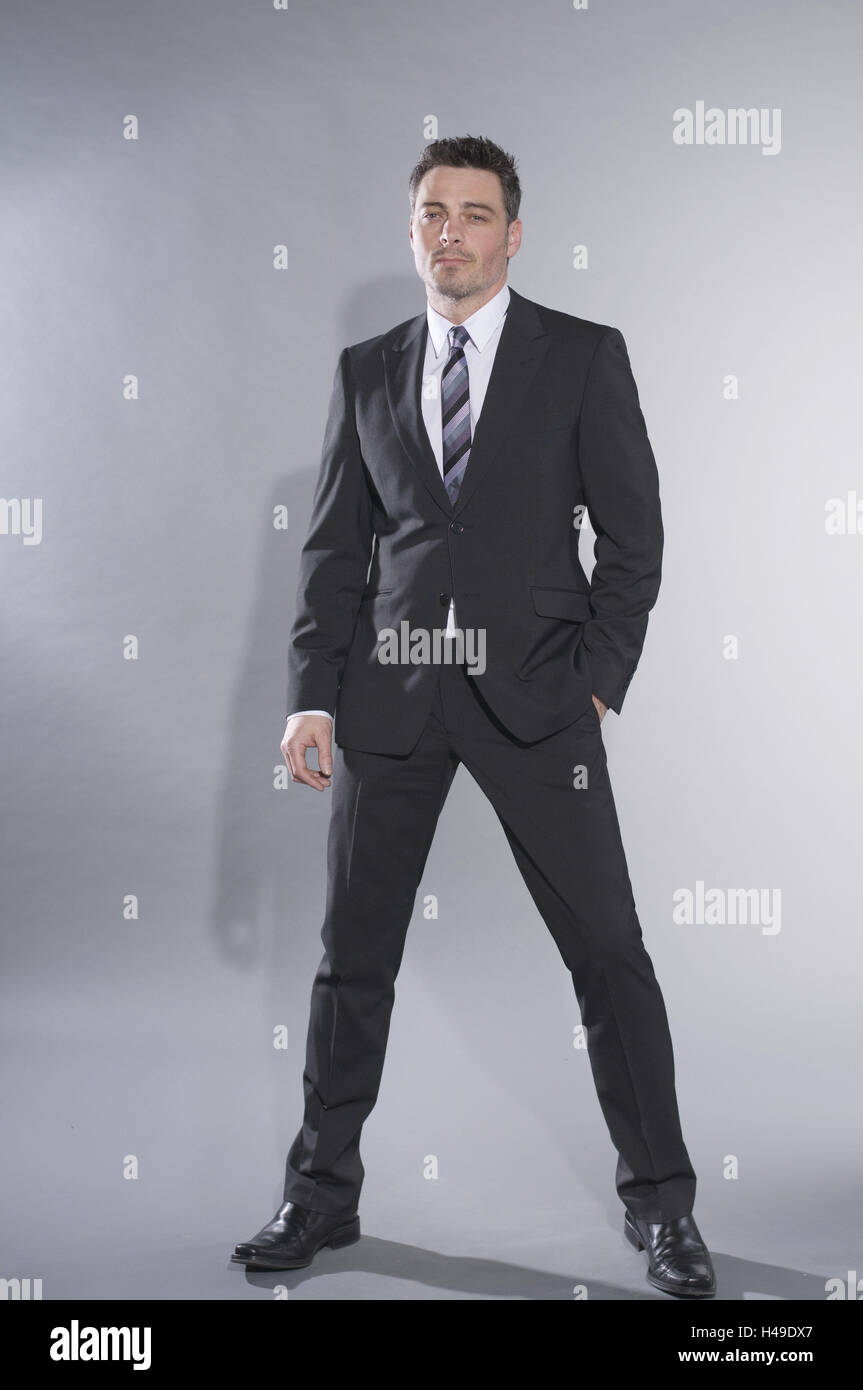 Man, middle aged, suit Stock Photo - Alamy