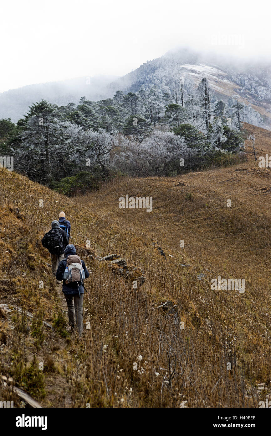 Kingdom Bhutan Hiking In Bhutan Stock Photo Alamy