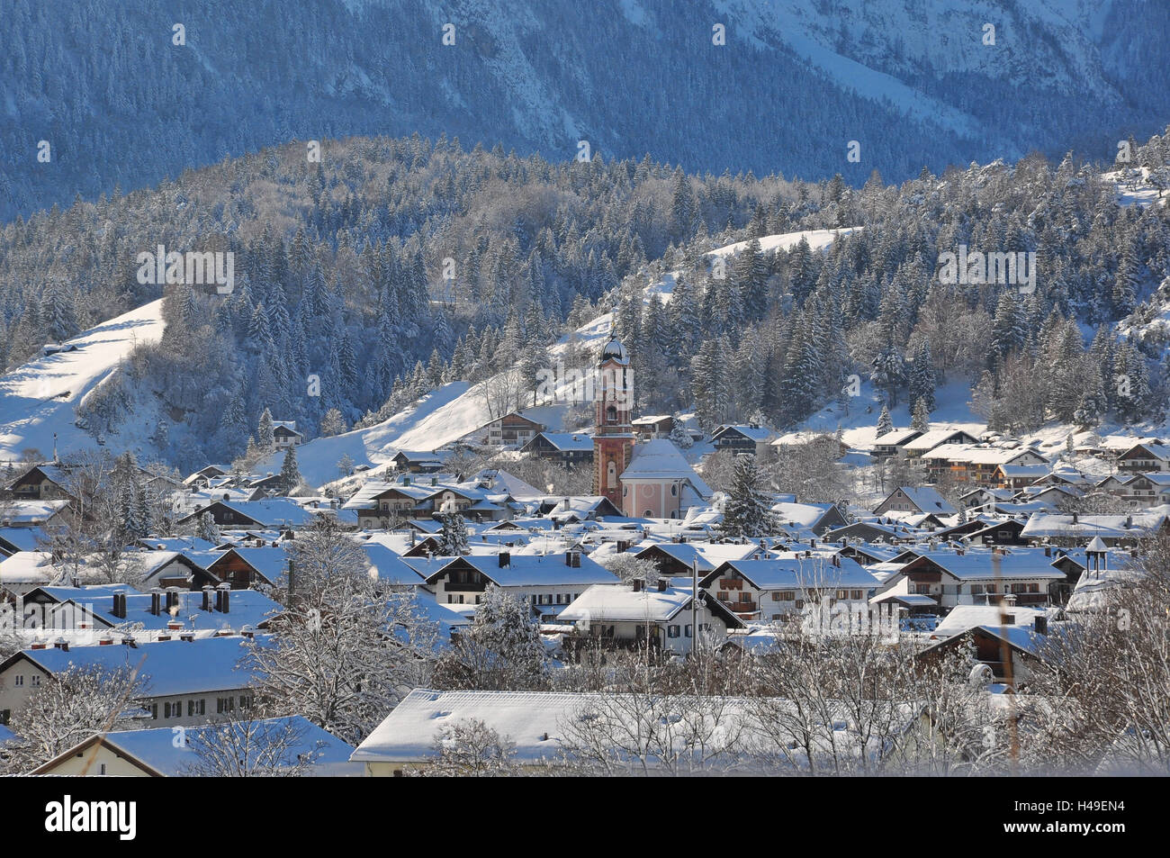 Germany, Bavaria, Werdenfels, Mittenwald, winter Stock Photo - Alamy